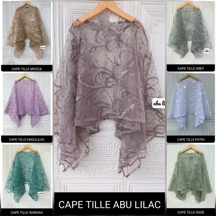 Jual Cape PREMIUM Outer Kebaya Mutiara A_R Batwing Tille Tile ...