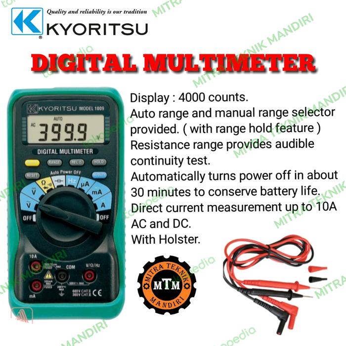 Jual ALAT UKUR DIGITAL MULTIMETER AVOMETER MULTITESTER KYORITSU ...
