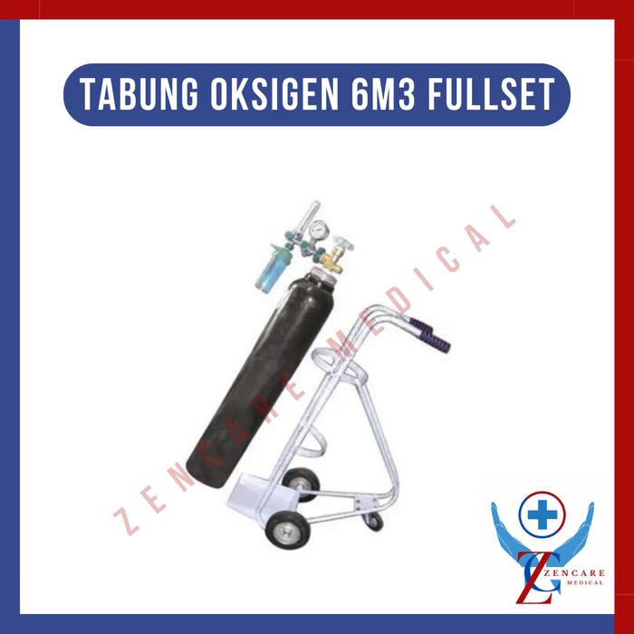 Jual Tabung Oksigen 6M3 ( Full Set Siap Pakai ) / Alat Bantu Pernafasan ...