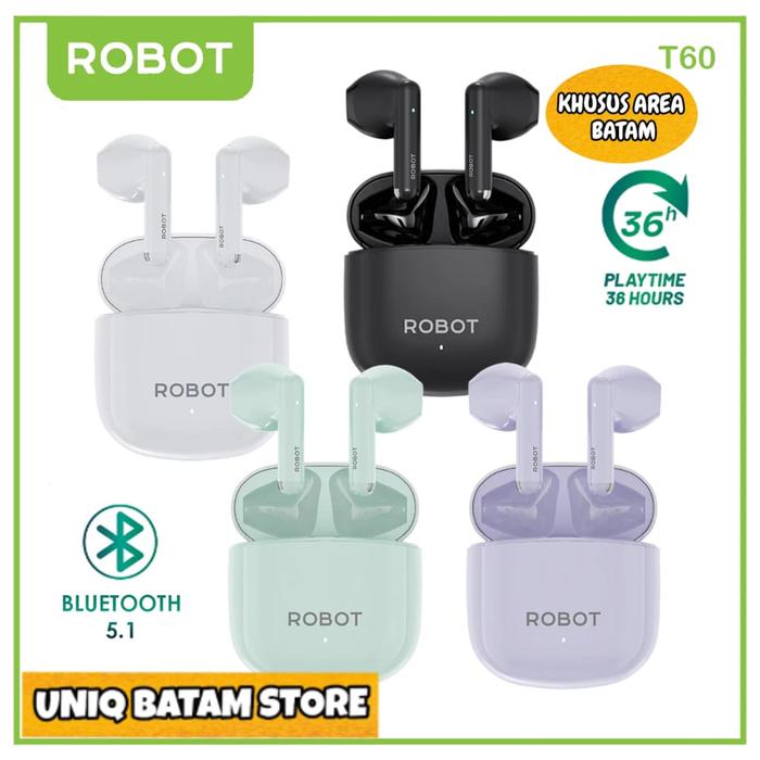 Jual TWS ROBOT NEW T60 GARANSI RESMI 1 TAHUN [ BATAM ] - Kota Batam ...