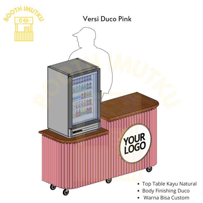 Jual Gambar Desain Booth/Stand Jualan/Pameran/Booth Kuliner Mall ...