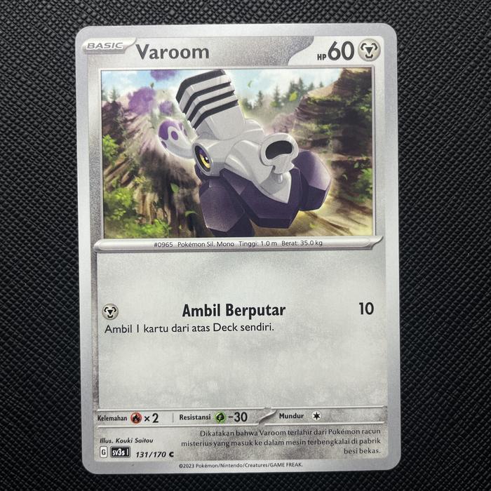 Jual Varoom a sv3s kilau hitam kartu pokemon indonesia TCG card - Kota ...