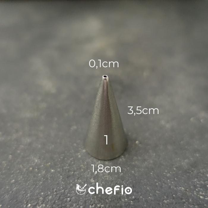 Jual Chefio Spuit Stainless / Spuit Buttercream Stainless - Tip 3A ...