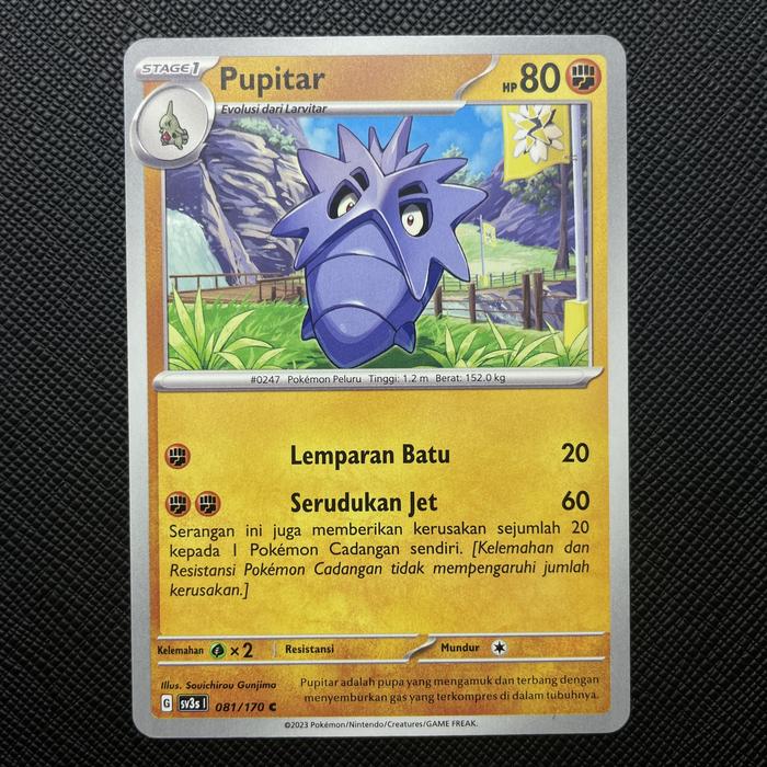 Jual Pupitar sv3s kilau hitam kartu pokemon indonesia TCG card - Kota Tangerang - Tokutoys ...