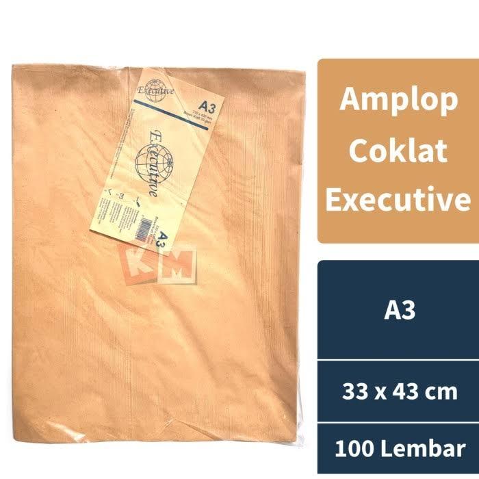 Jual Amplop Cokelat A3 Executive (1 pak) - Jakarta Utara - Xeven99 | Tokopedia