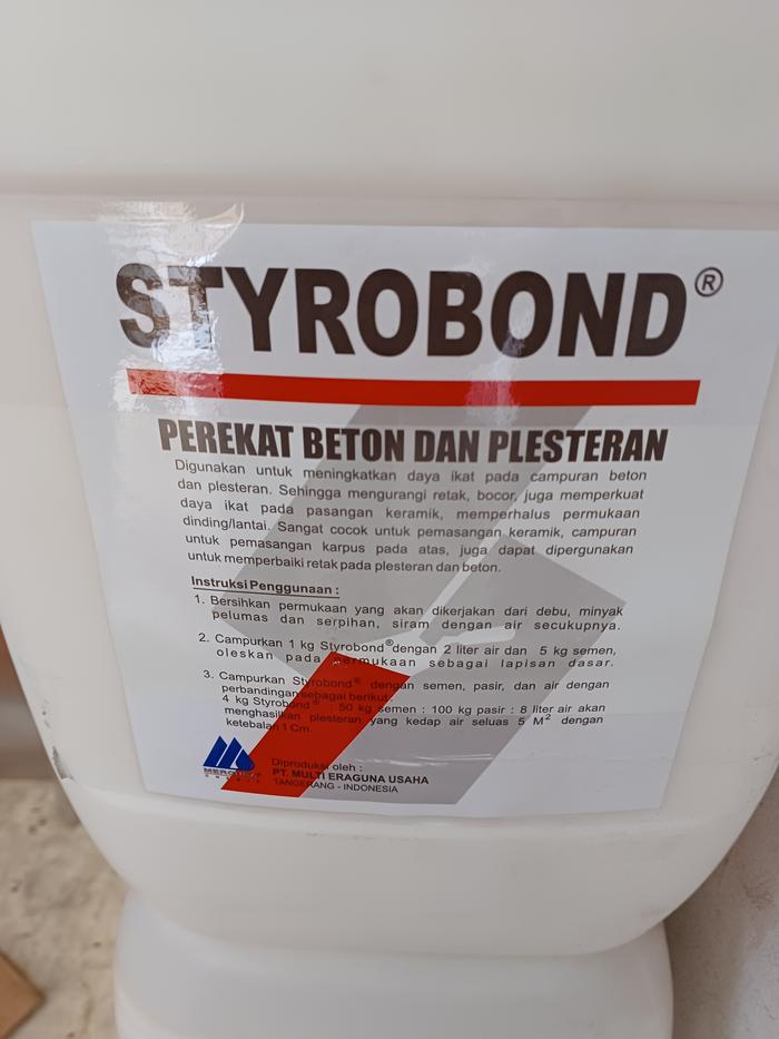 Jual STYROBOND BONDING AGENT LEM PEREKAT BETON 20 KG - Kota Tangerang ...