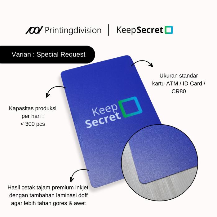 Jual PRINT ID CARD / NAME TAG / KARTU MEMBER HARGA SATUAN - Special ...
