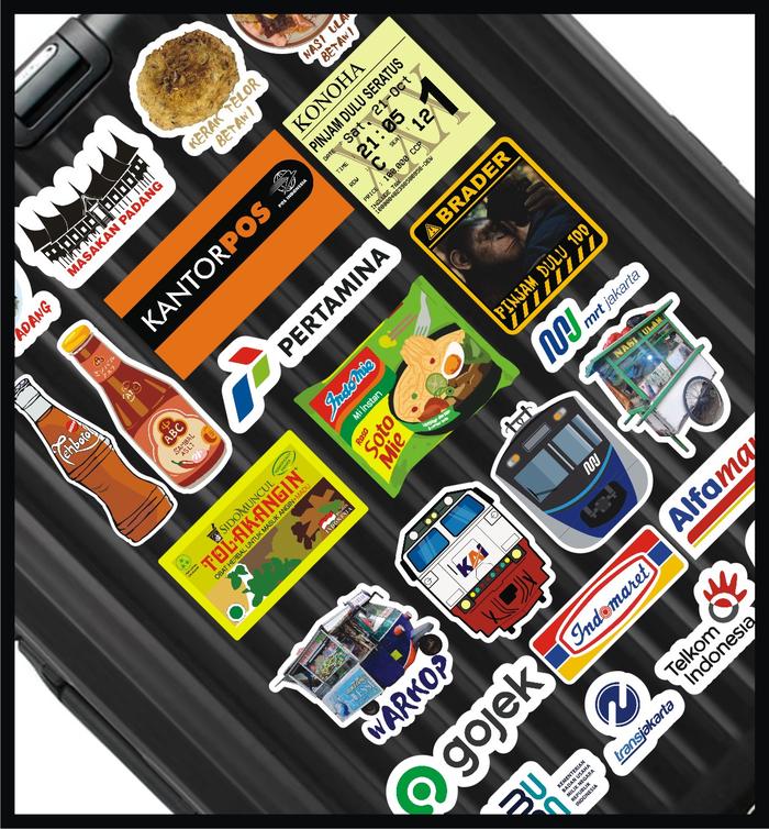Jual indonesia cultural sticker / indonesia heritage sticker / jakarta ...