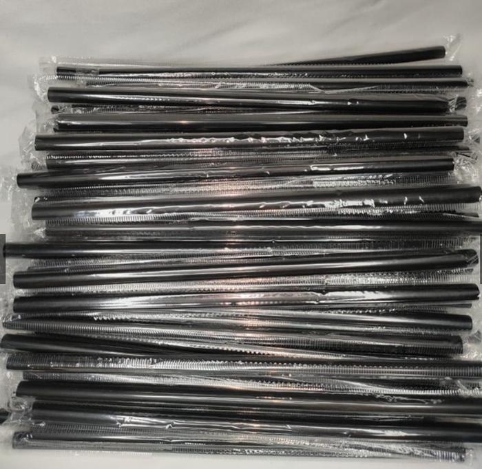 Jual SEDOTAN PLASTIK LURUS WARNA HITAM PANJANG 20CM DIAMETER 6MM ...