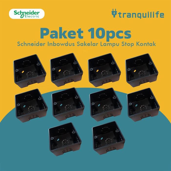 Promo Schneider Inbowdus Saklar Lampu Stop Kontak Paket 10pcs SWB727245 ...