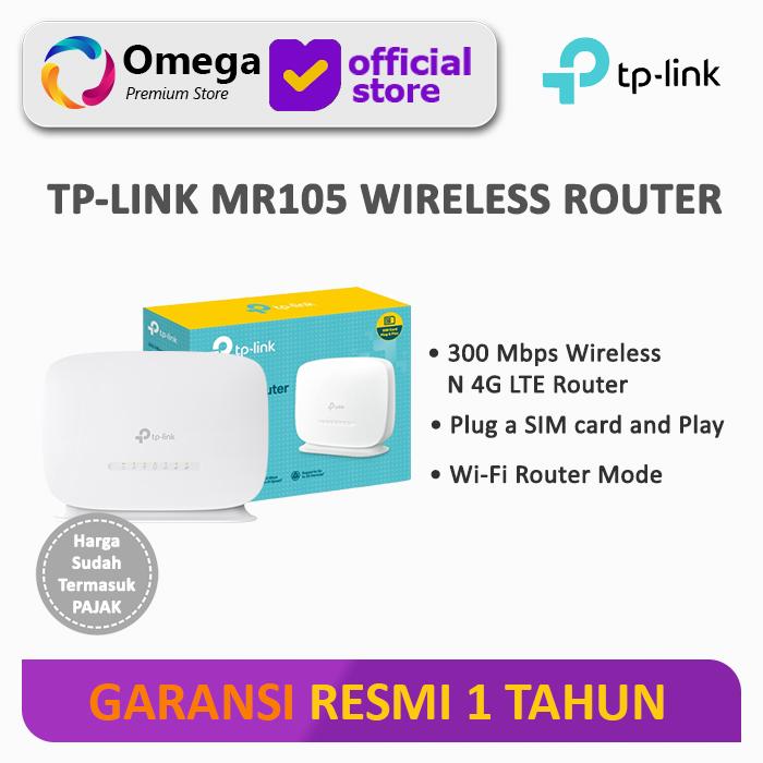 Promo TP-Link MR105 300 Mbps Wireless N 4G LTE Router - Kota Medan - Omega Premium Store | Tokopedia