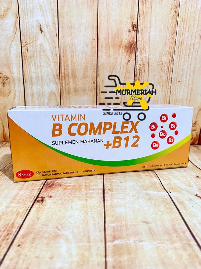 Jual BOX VITAMIN B COMPLEX+B12 SAMCO BOX isi 100 kaplet-Vitamin B1 B6 B12 - Kab. Situbondo ...