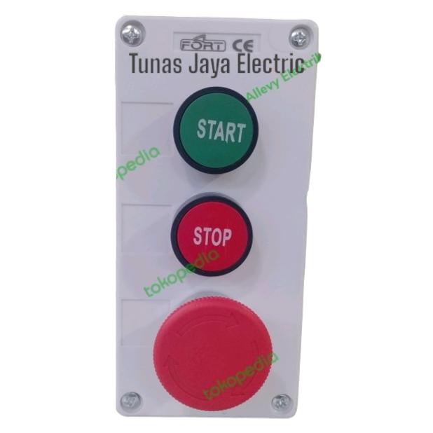 Jual Box Push Button Start / Stop + Emergency Stop (Kombinasi) FORT ...