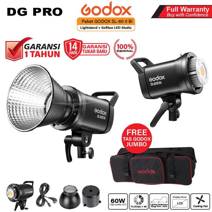 Jual Godox SL60IIBI Bi Color Video Led Bowen Mount / SL60II BI / SL ...
