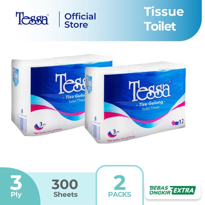 Promo 2 Tessa Toilet Tissue (300 sheets x 12 Rolls) - - Tissue Tessa ...