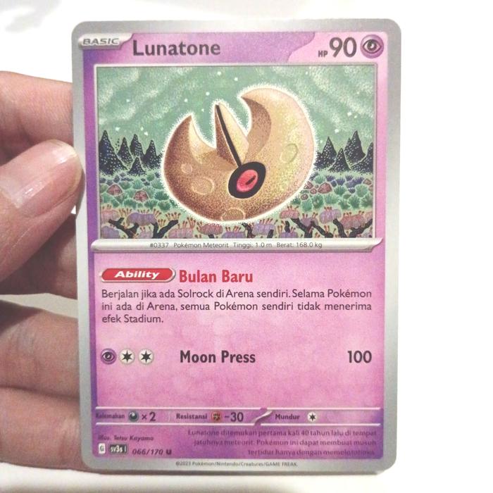Jual Lunatone sv3s 066/170 U Kilau Hitam Pokemon TCG Indonesia ...
