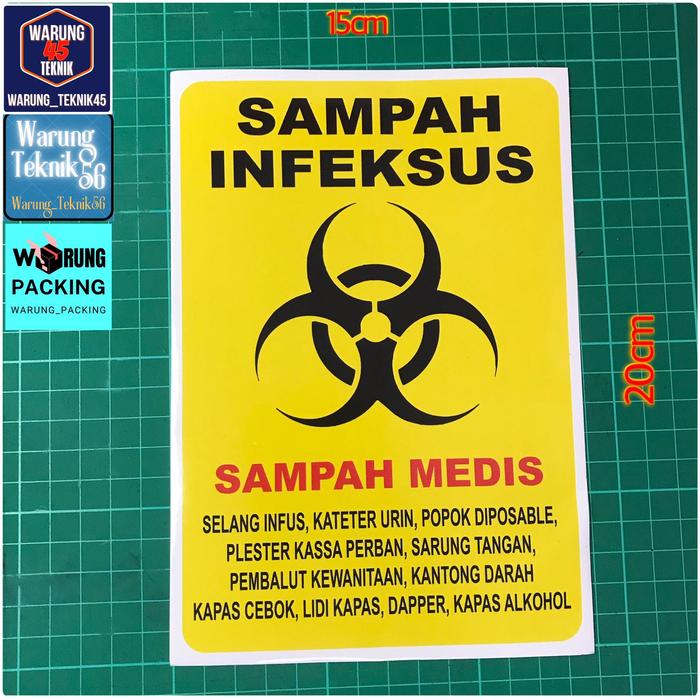 Jual Stiker Sticker Label Tanda Simbol K3/ Limbah B3/ Tong Keranjang ...
