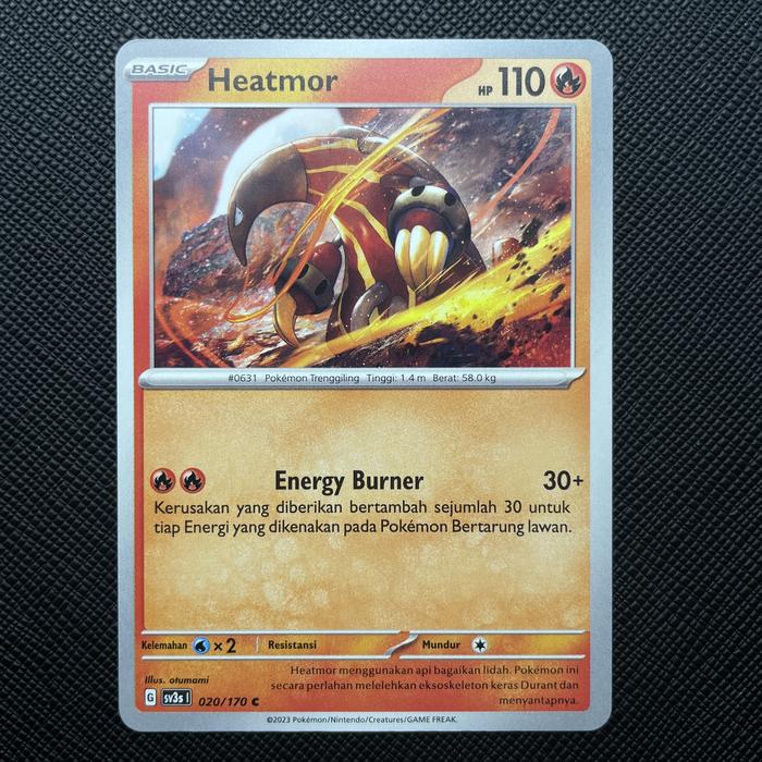 Jual Heatmor sv3s kilau hitam kartu pokemon indonesia TCG card - Kota ...