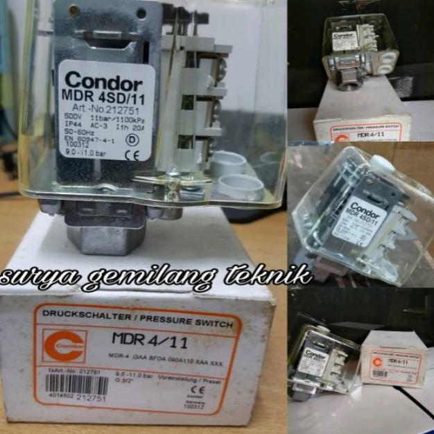 Jual Pressure Switch CONDOR MDR.4-11 Otomatis Pompa Air Made in Germany ...