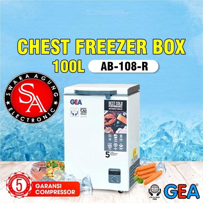 Jual Chest Freezer 100 Liter GEA Type: AB108 (Khusus Daerah Medan ...