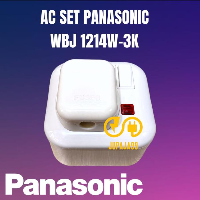 Jual PANASONIC STOP KONTAK AC SET WBJ1214W STEKER AC WEJ9111W INBOW ...