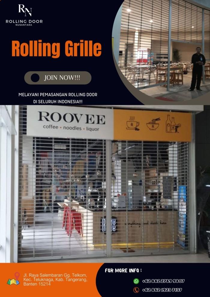 Jual Rolling grille transparan pintu alumunium untuk toko - Jakarta ...