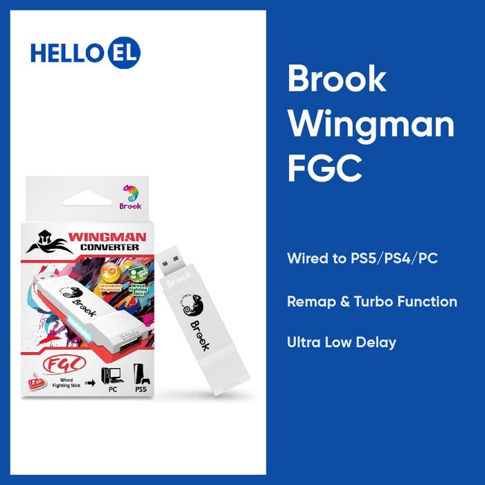 Jual Brook Wingman FGC PS5 PS4 PC Mac Fighting Stick Converter - Kota ...