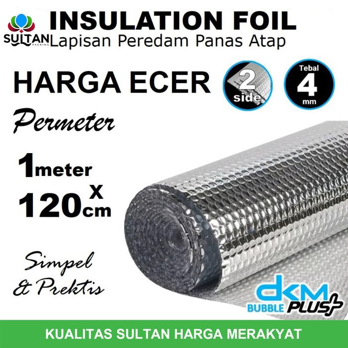 Jual Bubble Insulation Alumunium Foil Meteran 1m x 120cm Peredam Panas ...