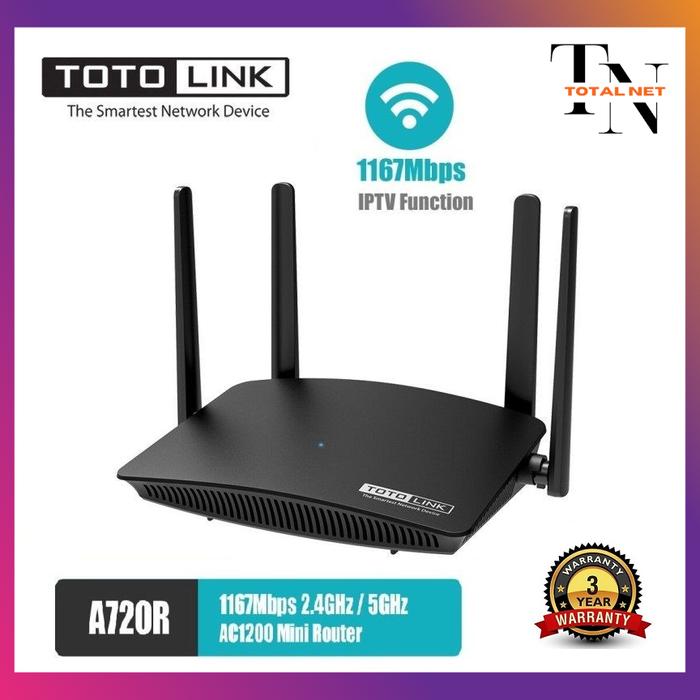 Jual Totolink A720r - Ac1200 Wireless Dual Band Router 4 Antenna Di ...