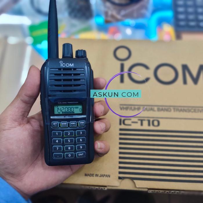 Jual HT ICom IC T10 dual band Original Made in Japan new garansi resmi - Jakarta Barat - Askun ...