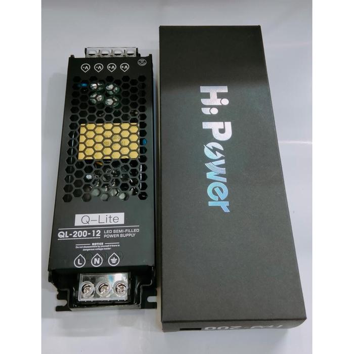 Jual TRAVO 12V 200W 16,7A QLITE LED POWER SUPPLY TRAFO 12V INDOOR ...