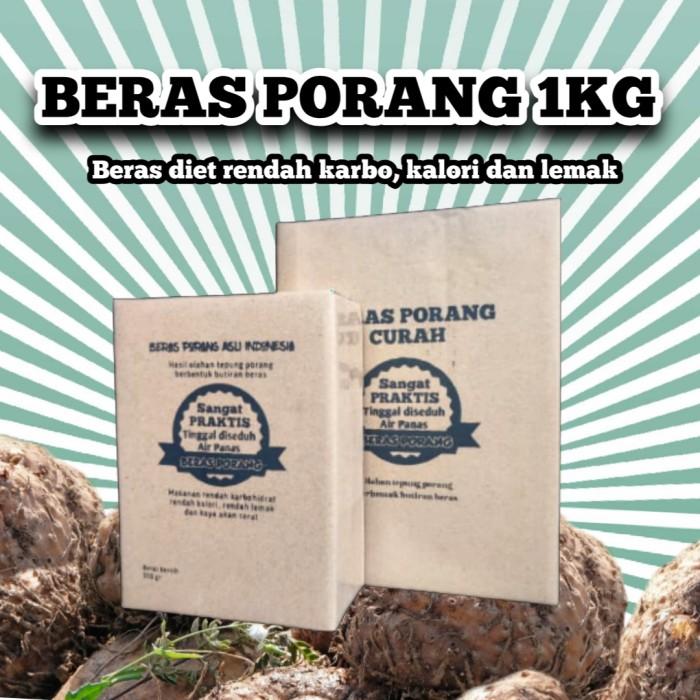 Jual Beras Porang 1kg Beras rendah kalori bebas gula beras diet - Kab ...