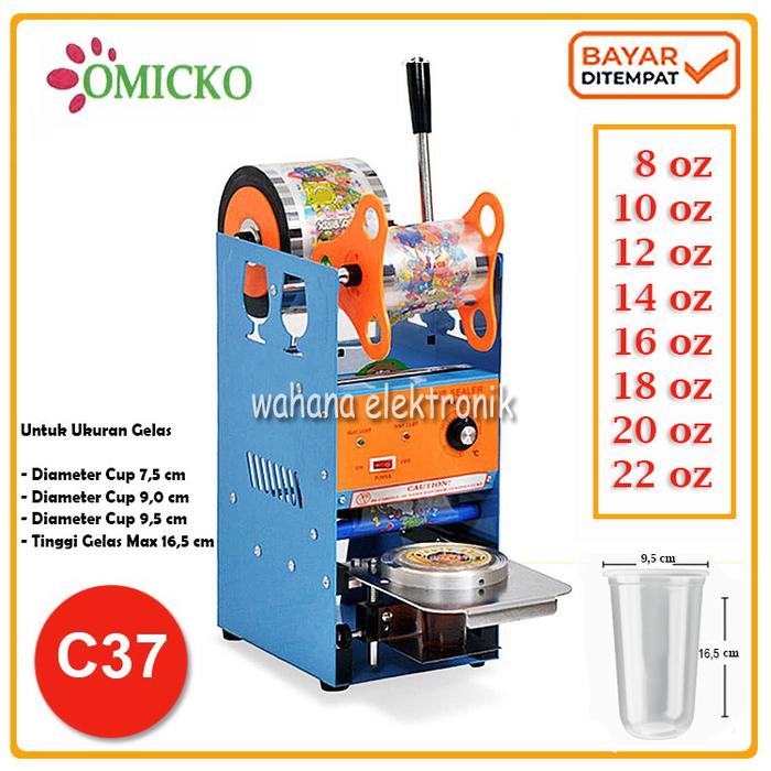 Jual Mesin Cup Sealer C37 Press Gelas Plastik Sealing Machine Ukuran 22 ...