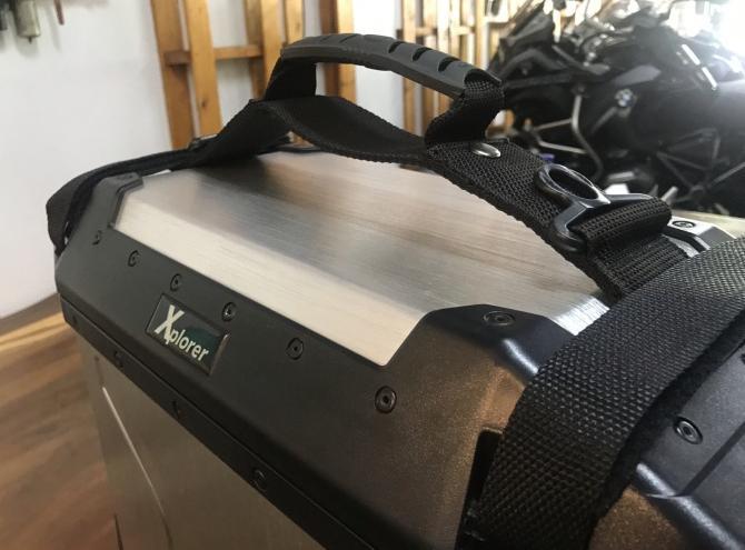 Jual Motor Gear Box Handle Strap Universal Set Pair (Hepco, Touratech ...