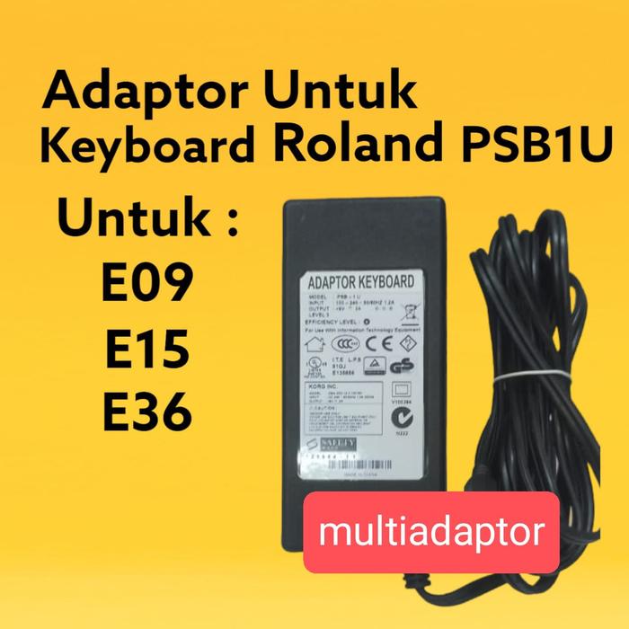Jual Adaptor Roland keyboard PSB 1U,E09,E15,E36,em303,em,505 - Jakarta ...