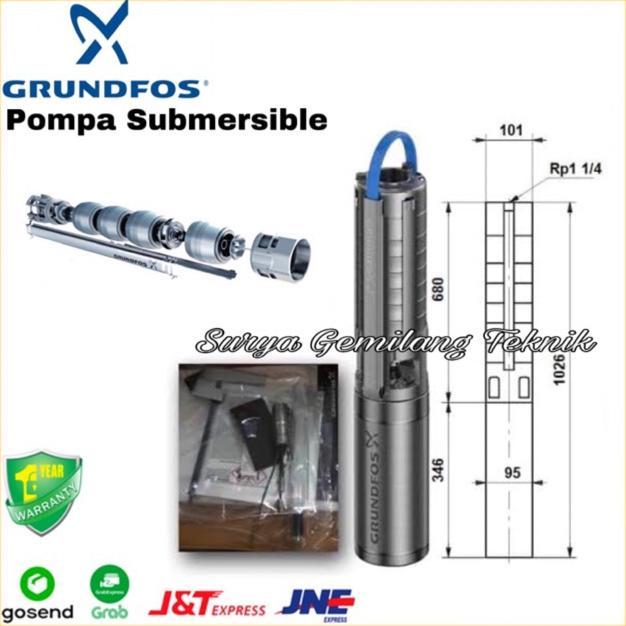 Jual Grundfos SP.5A-22 1,5KW 3Phase Pompa Submersible Grundfos 2HP Original - Jakarta Selatan ...