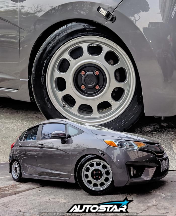 Jual MODIFIKASI MOBIL JAZZ RS USED HSR KLG R16 PCD 4X100 SILVER LEBAR 7 ...