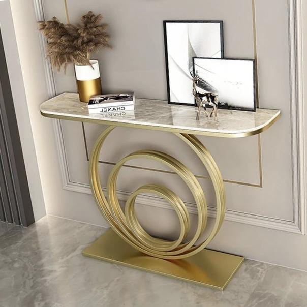 Jual MEJA KONSOL BESI GOLD - MEJA KONSUL TOP MARMER - CONSOLE TABLE ...