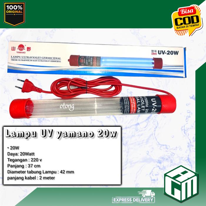 Jual YAMANO UV 20W 20 watt Lampu UltraViolet GERMICIDAL LAMP Aquarium Kolam - Kota Depok ...