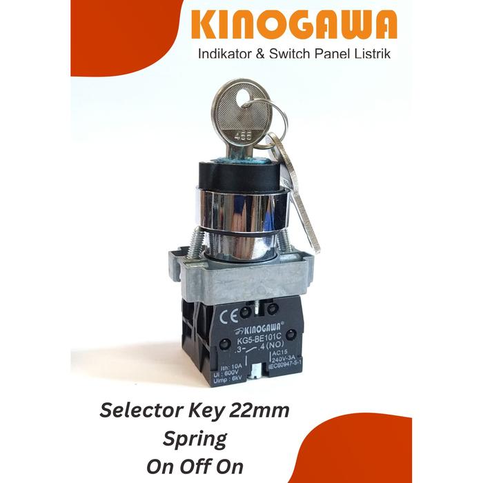 Jual Selector Switch Key 22mm 3Posisi Spring Return - Jakarta Barat ...