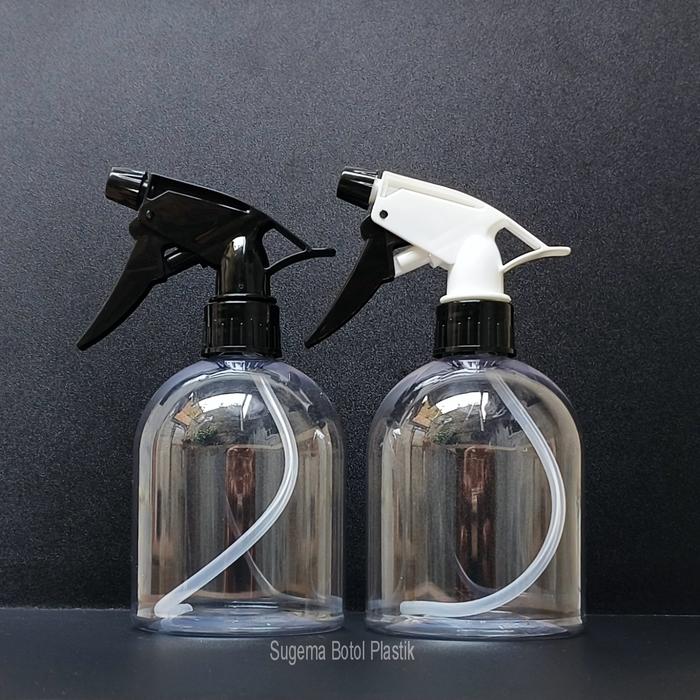 Jual Botol Spray 500ml Clear Model Oval - Botol Semprot Big Trigger 500 ml - Putih Hitam - Kab ...