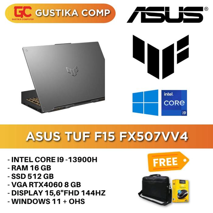 Jual ASUS TUF F15 FX507VV4 CI9 13900H RTX4060 8GB/16GB 512GB FHD 144HZ ...