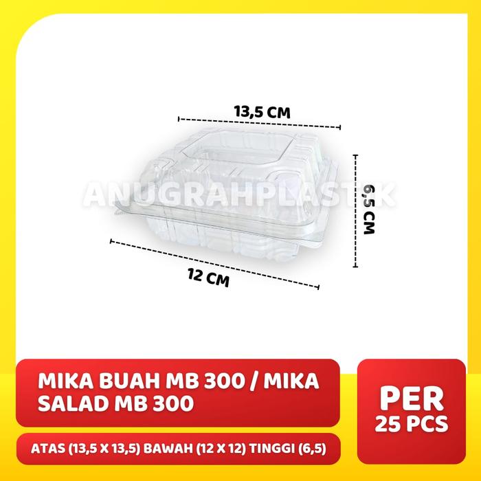 Jual Mika Buah MB 300 / Mika salad MB 300 PER 25 PCS - Kota Surabaya - anugrahplastik5 | Tokopedia