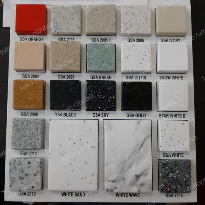 Jual solid surface untuk meja dapur free pemasangan 1,1jt/mtr lari - Kab. Bogor - toko rumah ...