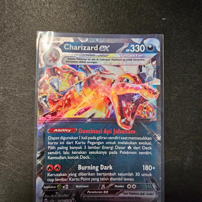 Jual pokemon tcg indonesia kilau hitam - Charizard Terra EX - RR ...