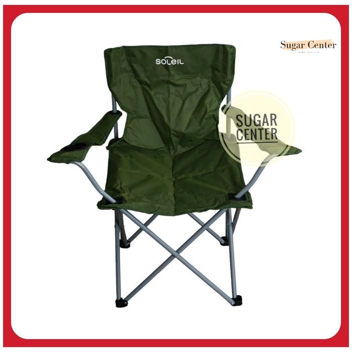 Jual Soleil Kursi Lipat Dengan Cup Holder/Kursi Mancing/Kursi Camping ...