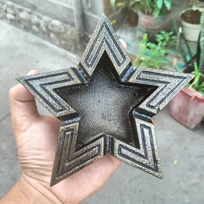 Promo Ashtray Asbak Antik Bentuk Bintang Texture / Asbak Bintang Rintik ...