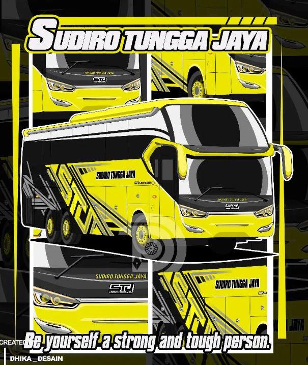 Jual Stiker Bus Mania Bus Artis Sudiro Tunggal Jaya Laser Sticker ...