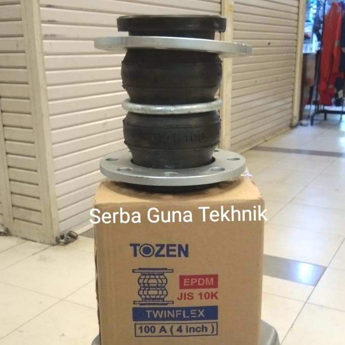 Jual Flexible Rubber Joint 4" inch DN 100 A Jis 10k Epdm Twinflex Tozen ...
