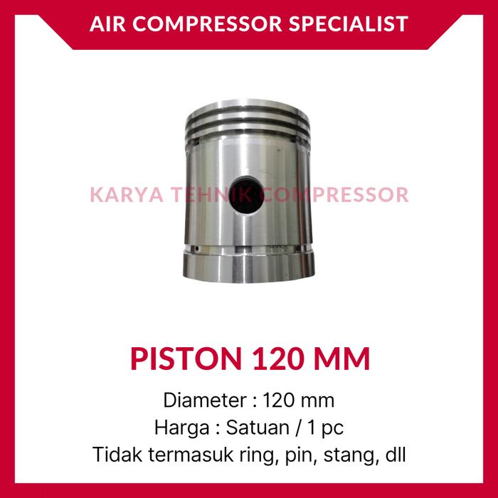 Jual Piston Seher Seker 120 mm Kompresor BISON 15 HP & 20 HP (Model ...